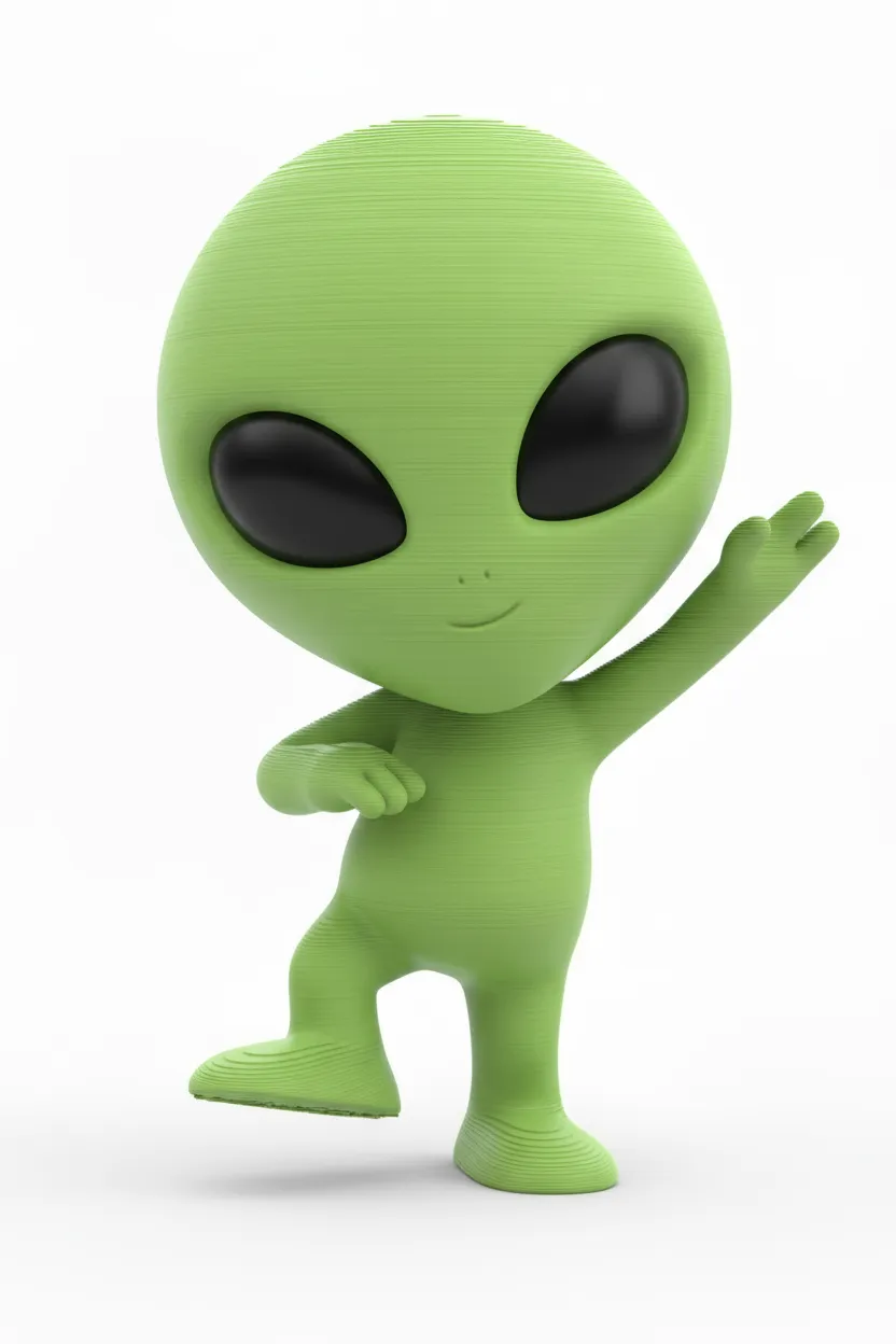 Alien figure collection in various poses - Free 3D Print Model - MakerWorld