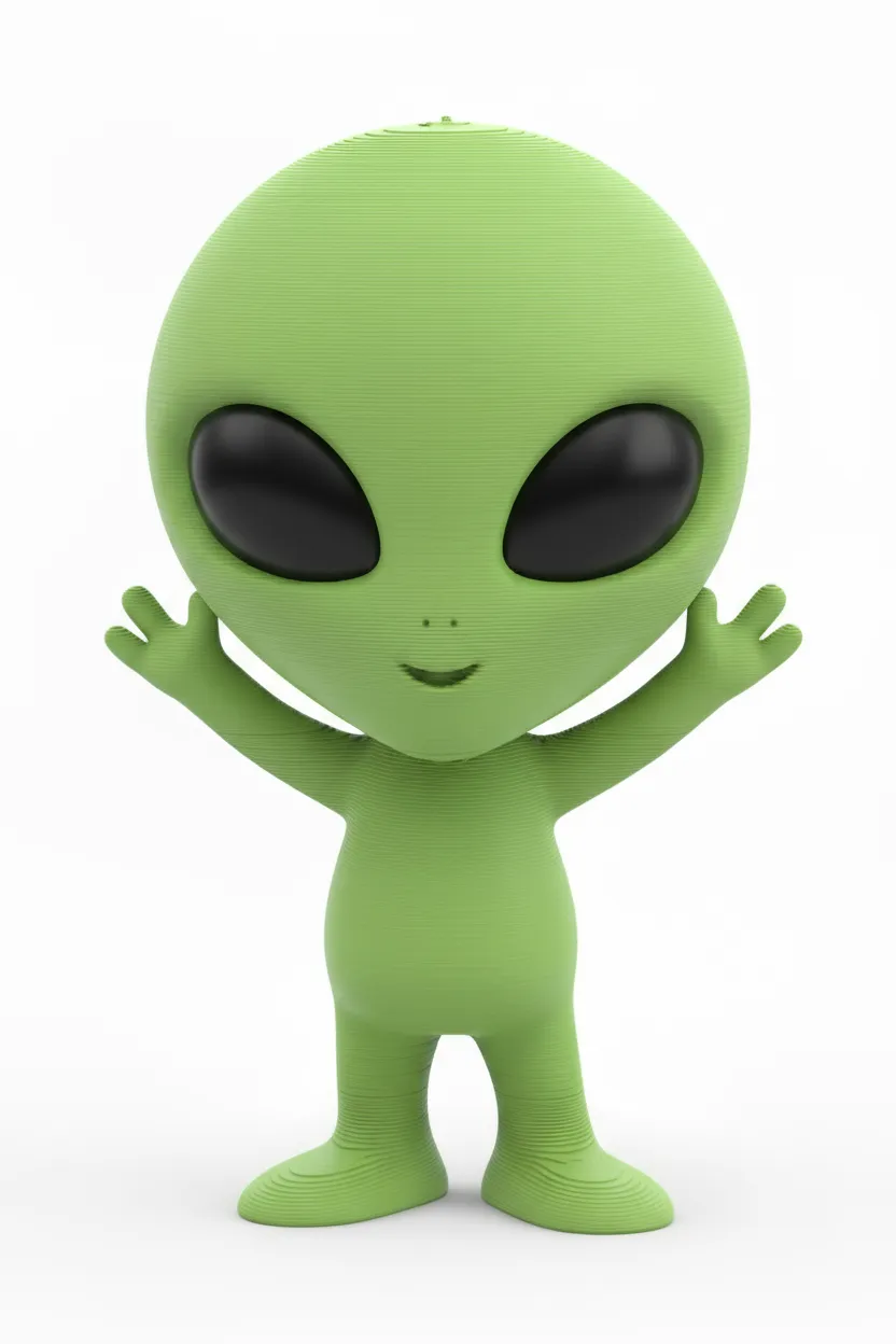 Alien figure collection in various poses - Free 3D Print Model - MakerWorld