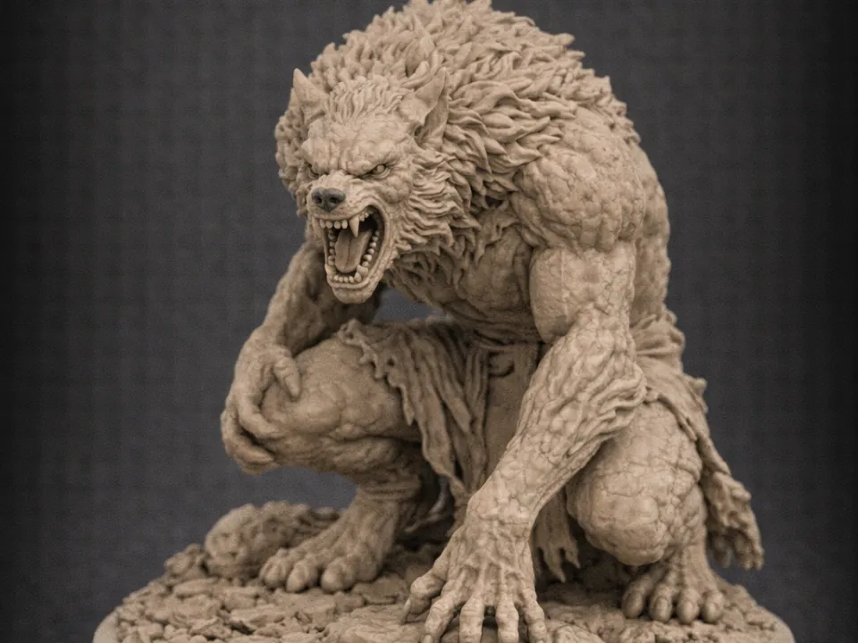 The Cursed Werewolf - Free 3D Print Model - MakerWorld
