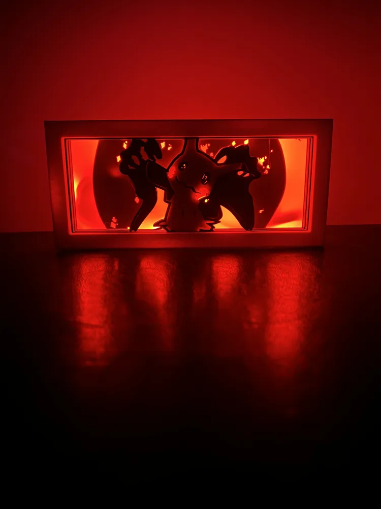 Mimikyu- LED Lightbox by ACSPARK3DMakerWorld: Download Free 3D Models