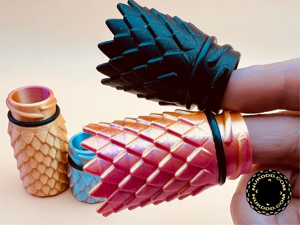 Cápsula de Escama de Dragão, Sem Emendas, Hermética e Modular por NUKDDD - Mundo do Criador