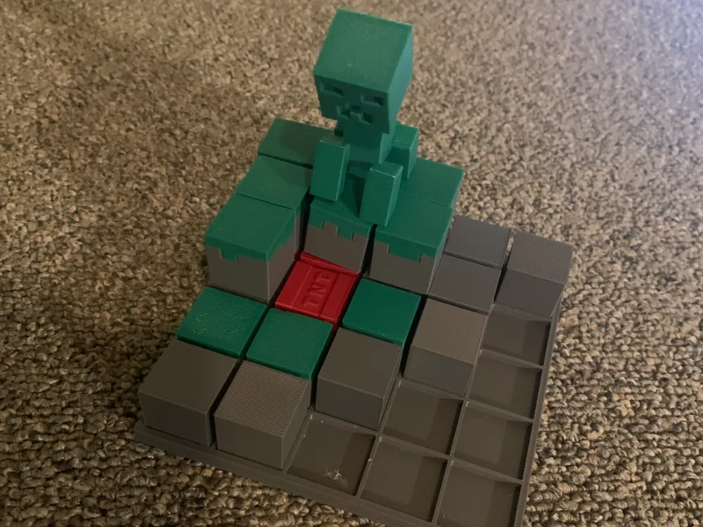 Custom Minecraft Diorama - Free 3D Print Model - MakerWorld