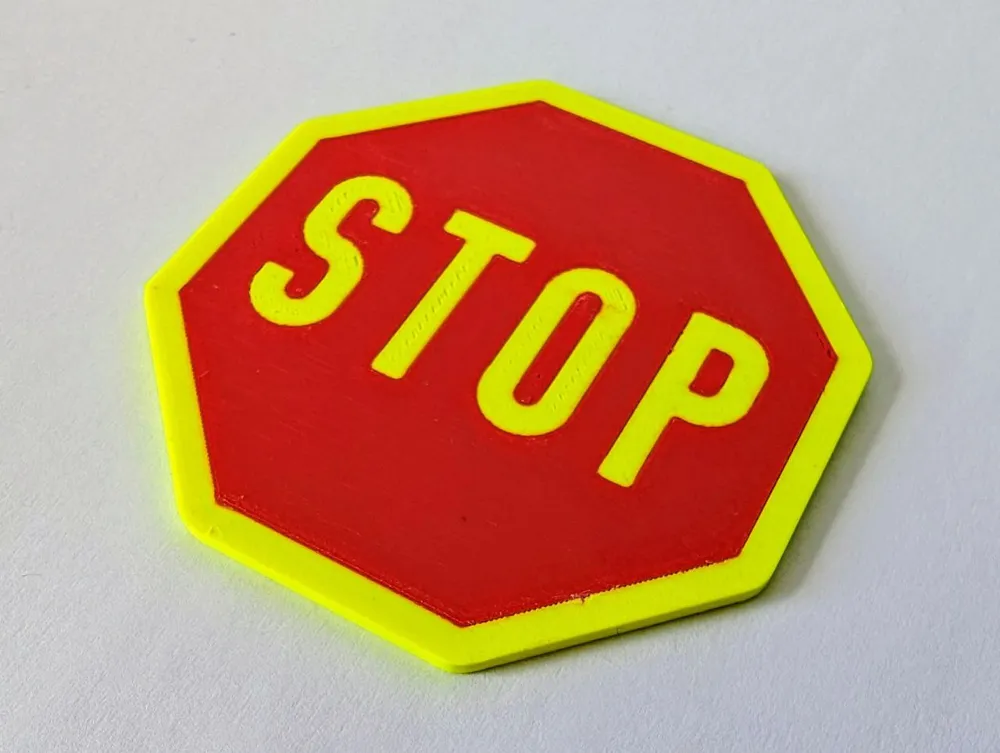 Stop Sign 60 mm by JakobF - MakerWorld