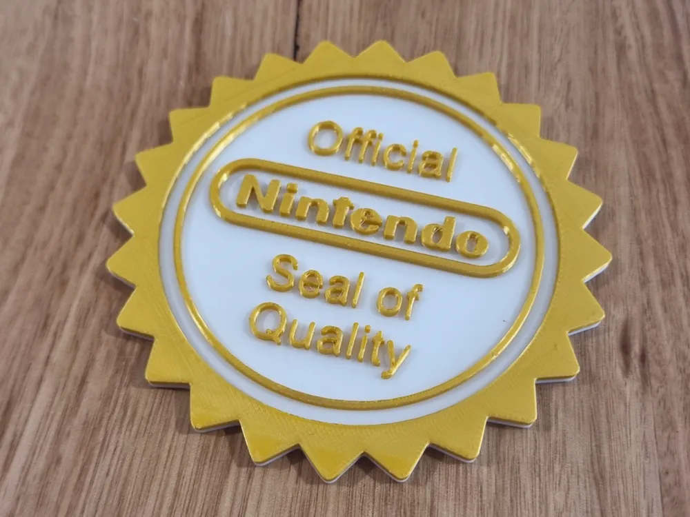 Official Nintendo Seal Logo - Coaster/ Display by Arniel86 MakerWorld ...