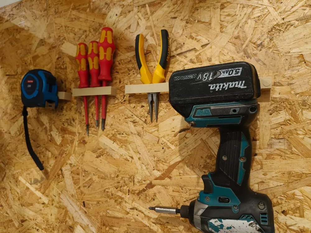 Wall Mount Tool Holder - Free 3D Print Model - MakerWorld