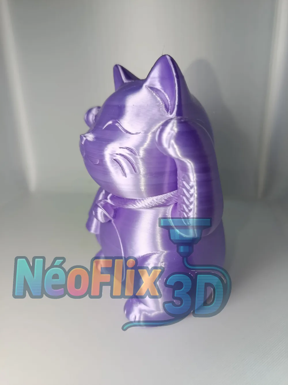 Lucky Chinese Cat 2026 – Arms Up - Free 3D Print Model - MakerWorld