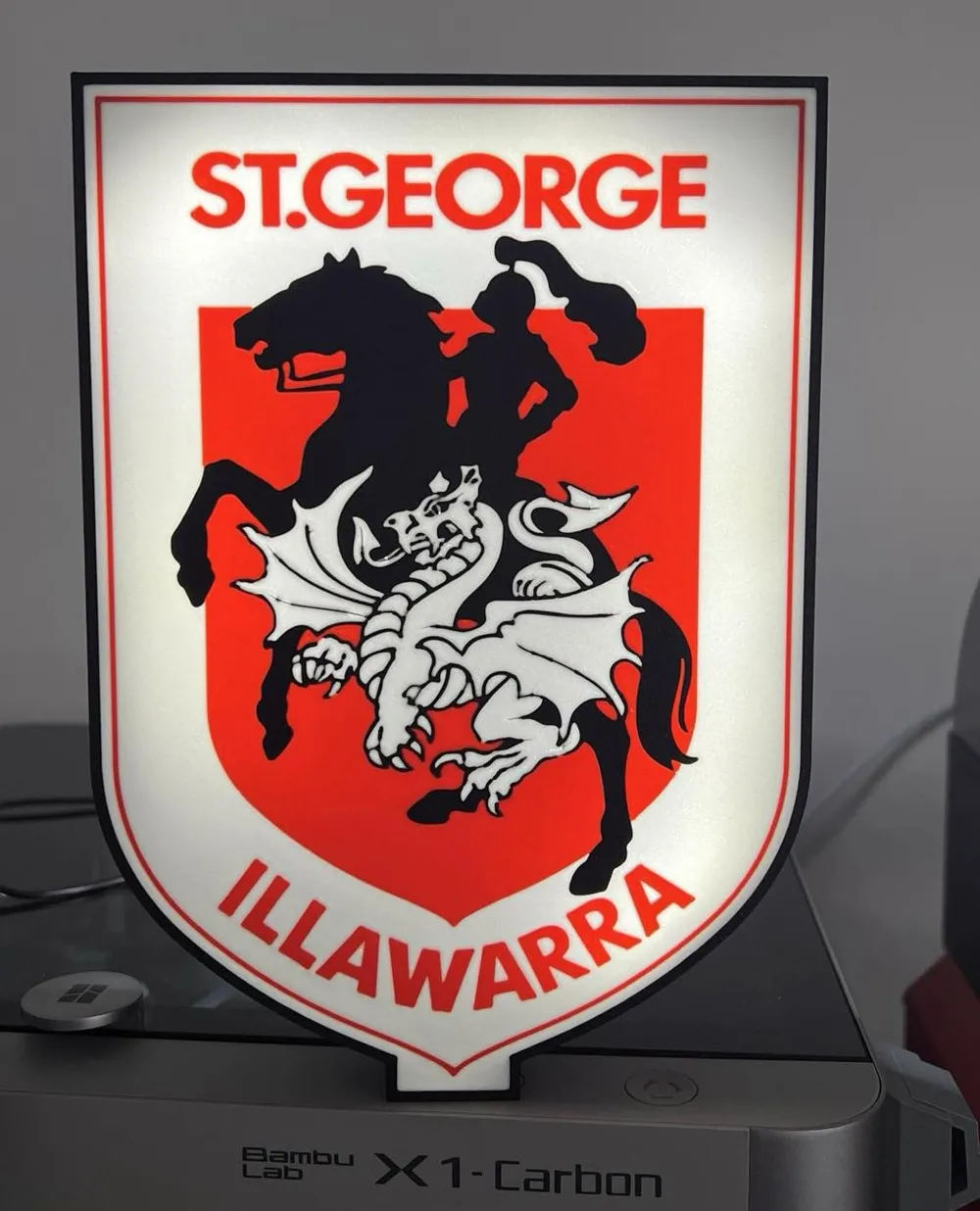 NRL Lightbox - Dragons by Jandaa - MakerWorld