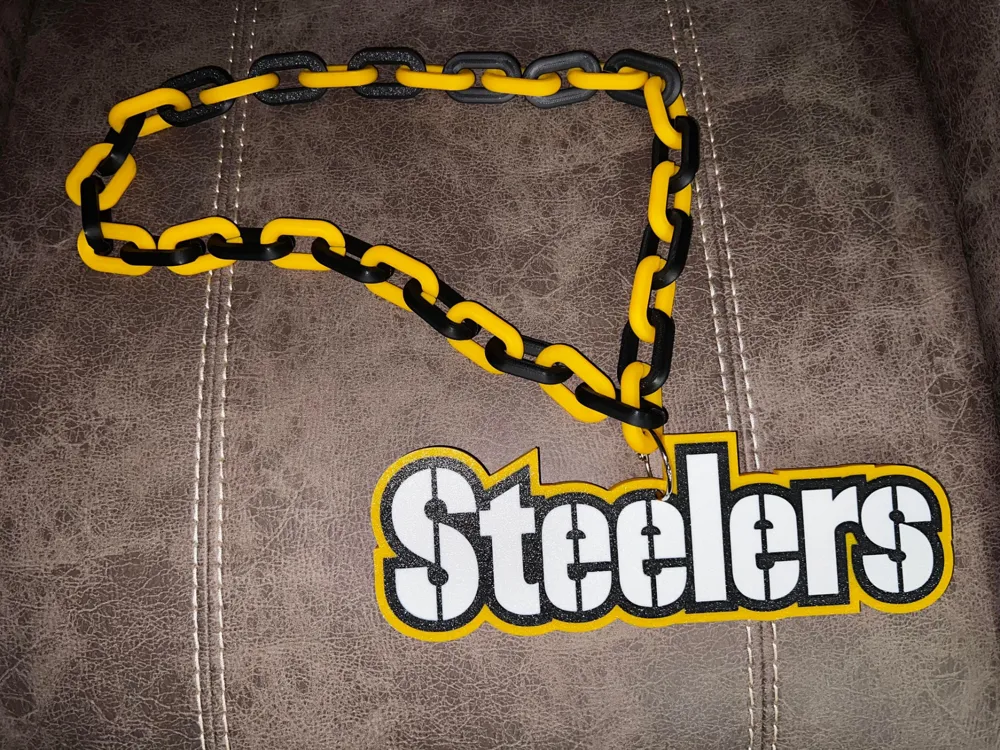 Pittsburg Steelers NFL Big Chain Charm by Munark - MakerWorld