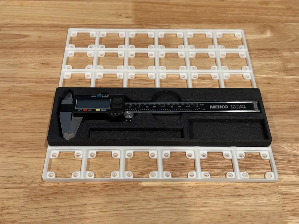 Low Profile Gridfinity 6" Caliper Tray v2 Remixed by Jun - MakerWorld