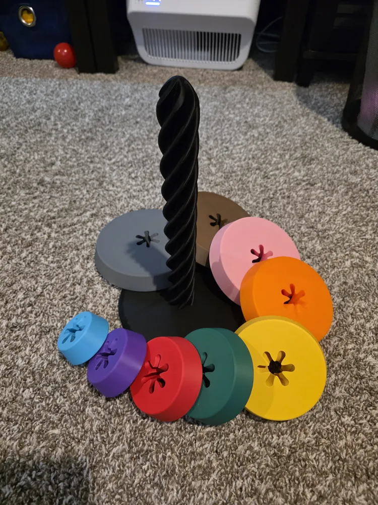 Twist & Stack Tower - Free 3D Print Model - MakerWorld