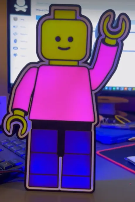 Lego Man Lightbox by TwistedPrints3D - MakerWorld