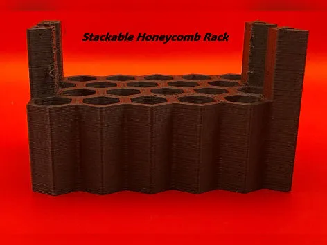Stackable Honeycomb Rack by Yami Industries MakerWorld: Download Free ...