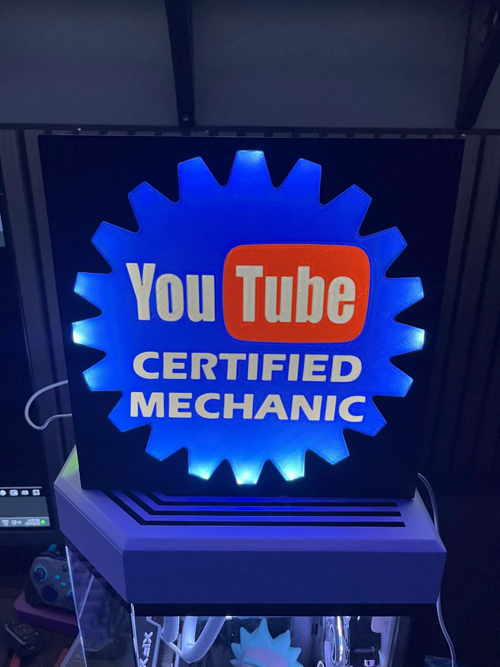 Youtube Certified Mechanic Lightbox A1 ONLY by SJW5135 - MakerWorld