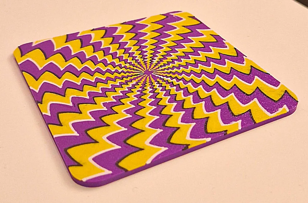 Optical Illusion Coaster V1 by SA3D Designs - MakerWorld