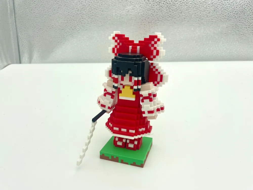 TouHou Project reimu MC style by qing.zhang - MakerWorld