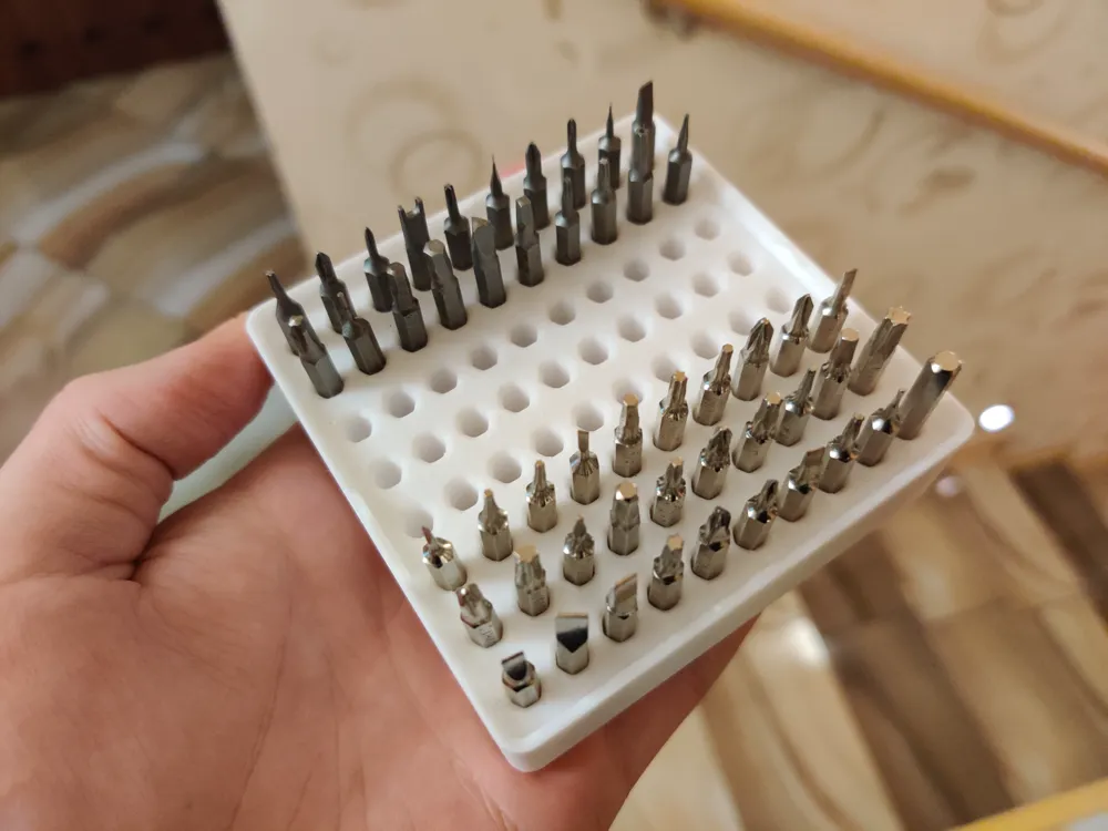 Gridfinity 2x2x3 holder for 4mm hex bits by ryhoo - MakerWorld