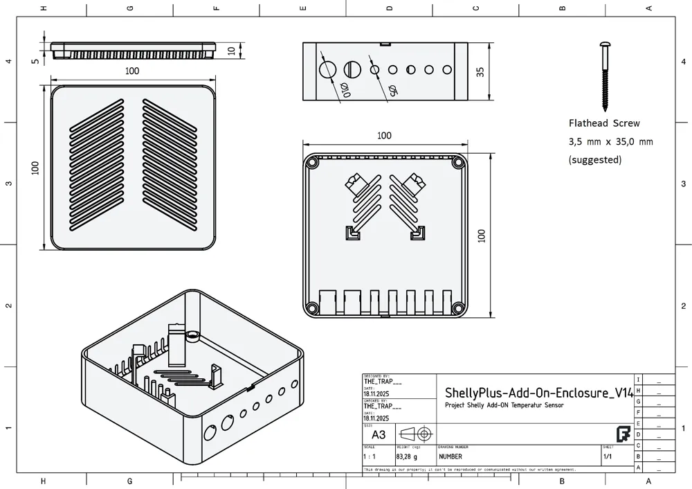 Shelly Plus - Add-On Enclosure - Free 3D Print Model - MakerWorld