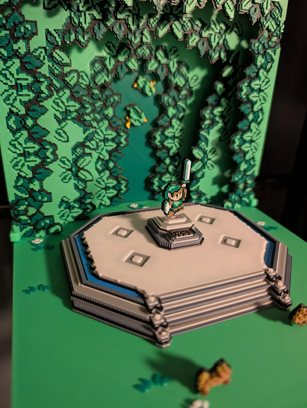 Diorama de la Espada Maestra de Zelda - A Link to the Past por LayeredPixels by Tomas MakerWorld ...