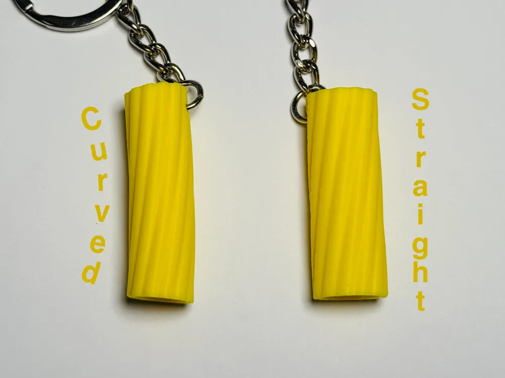 "Tortiglioni" Pasta Keychain by FGorgo - MakerWorld