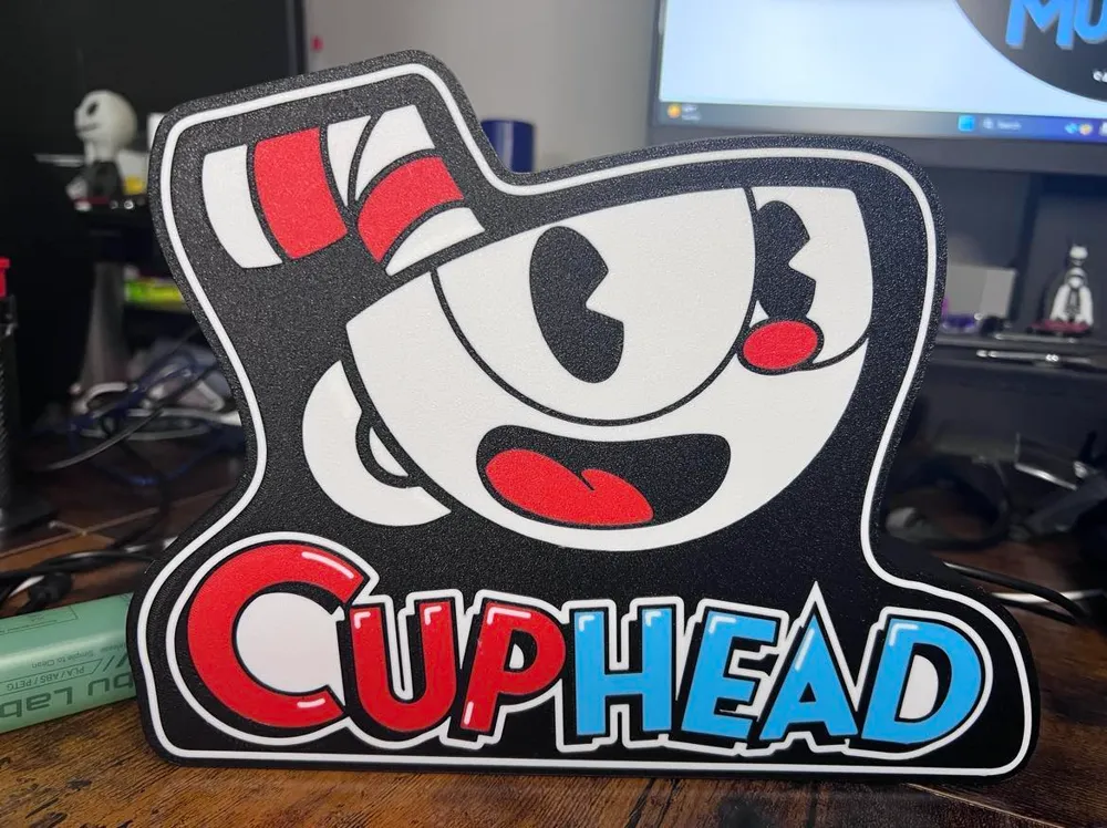 CupHead Lightbox by Geek Genius Collective - MakerWorld