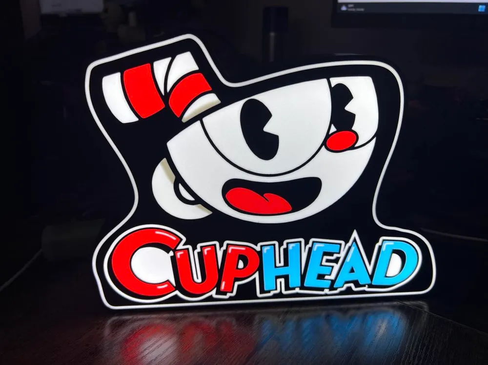 CupHead Lightbox by Geek Genius Collective - MakerWorld