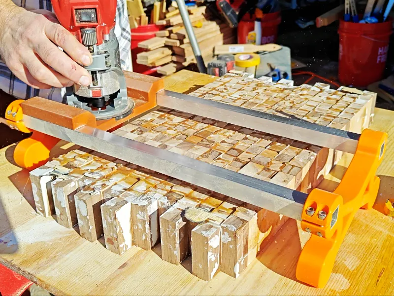 M18 Trim Router Slab/Cutting Board Flattening Jig by Tim Nummy ...