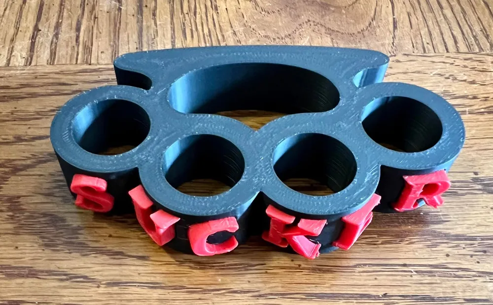 Brass Knuckles - Sucker *TOY ONLY* by Funky2Elegant MakerWorld ...