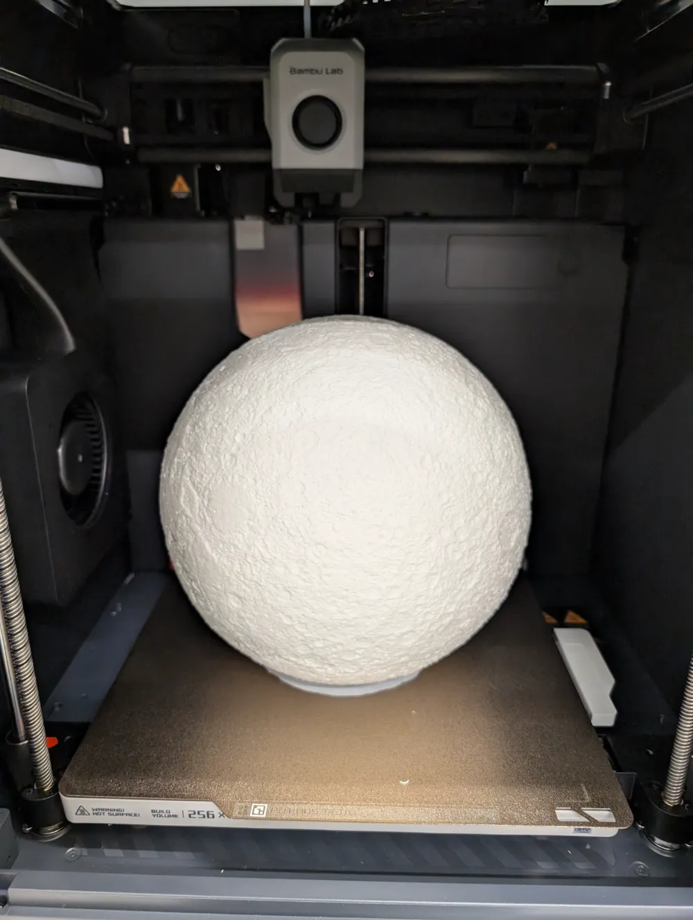 Lithophane HD Moon Lamp with LED Strip option - Free 3D Print Model ...