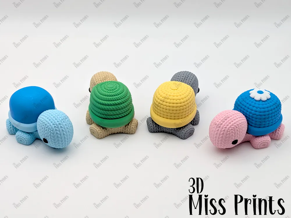 Knitted Turtles - Free 3D Print Model - MakerWorld