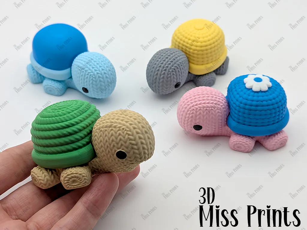 Knitted Turtles - Free 3D Print Model - MakerWorld