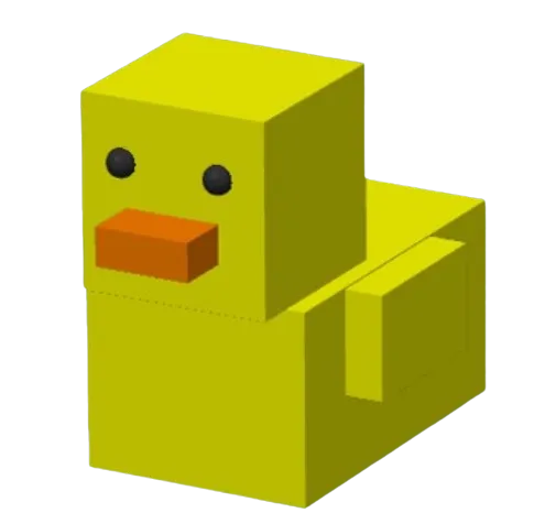 Cube Duck - Free 3D Print Model - MakerWorld