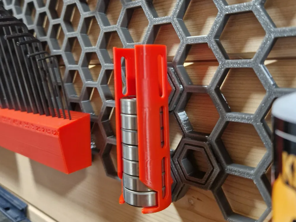 bearing holder 608 - honeycomb storage wall - HSW by Franz - MakerWorld