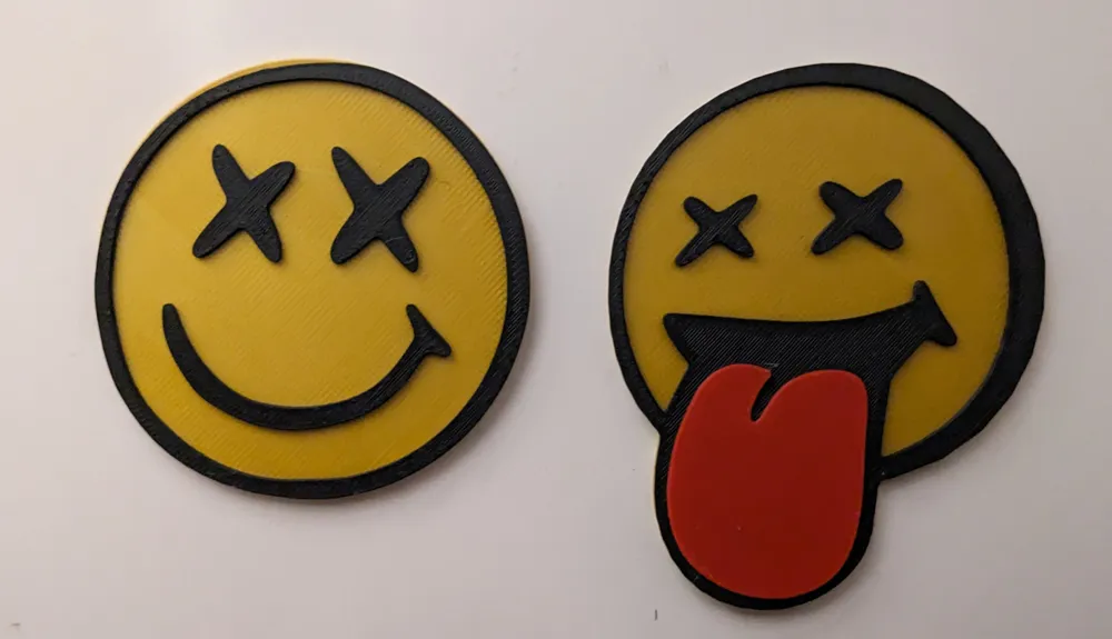 Smiley and Smiley with Tongue by plokr_ MakerWorld: Download Free 3D Models