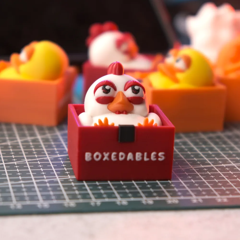Chicken - Boxedables - Free 3D Print Model - MakerWorld