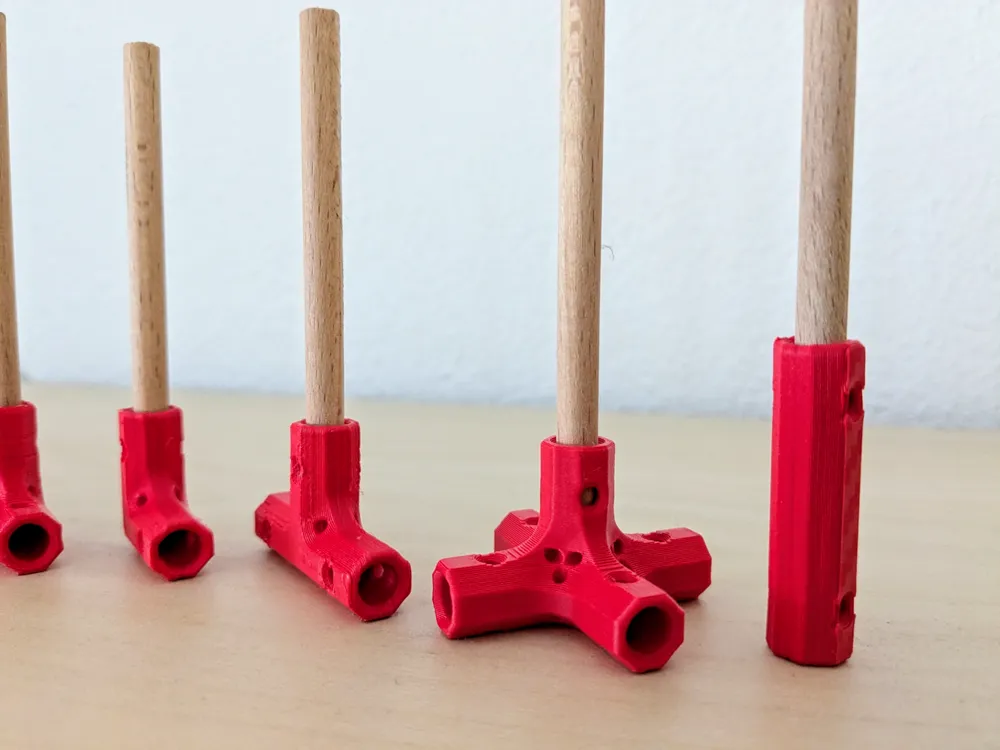 Round Rod Connections - Free 3D Print Model - MakerWorld