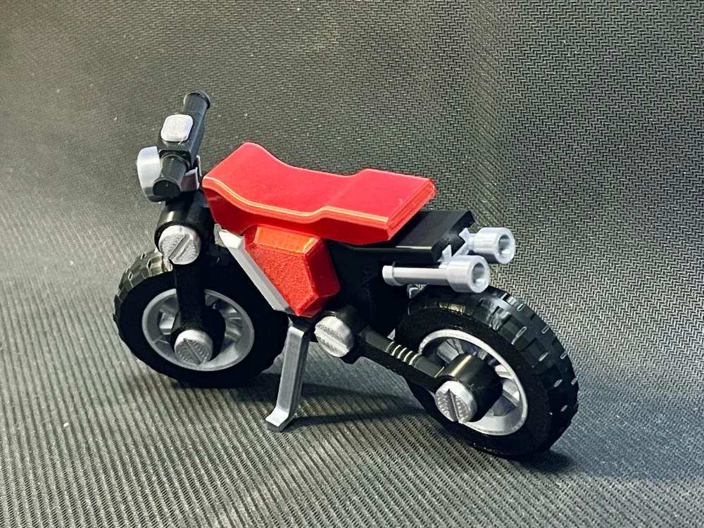 Building blocks to assemble motorcycles 拼装摩托车 by 上进的up主 MakerWorld ...