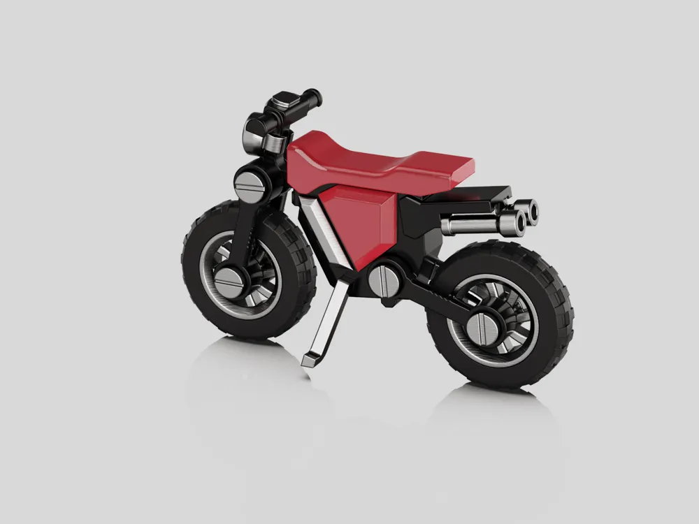 Building blocks to assemble motorcycles 拼装摩托车 by 上进的up主 MakerWorld ...