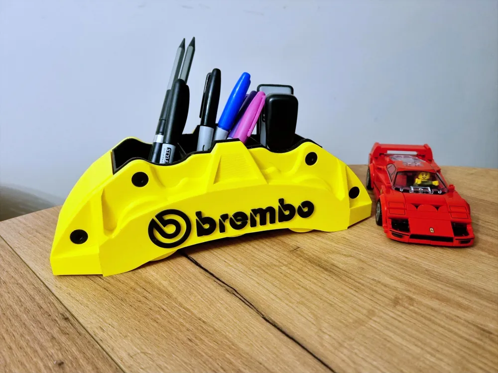 Brembo caliper desktop organizer - Free 3D Print Model - MakerWorld