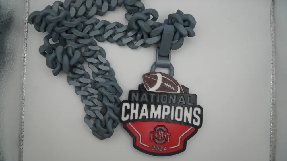 Ohio State National Championship Cuban Link Chain - Free 3D Print Model ...