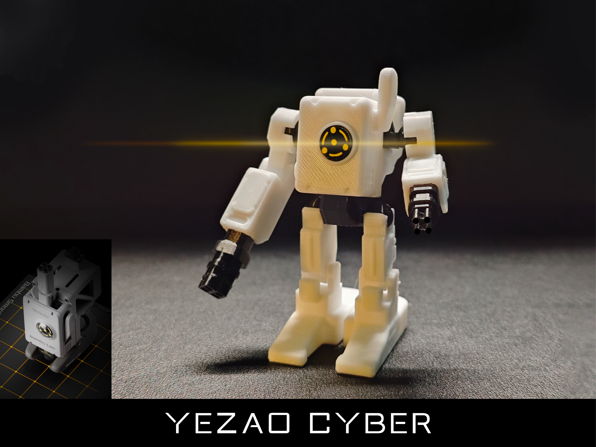 CYBER A1 Mecha-Assembly Toy by YEZAO MakerWorld: Download Free 3D Models