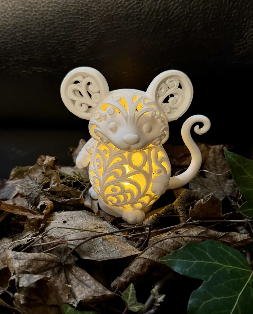 Mouse in Ornament Style for LED Tealight - Free 3D Print Model - MakerWorld