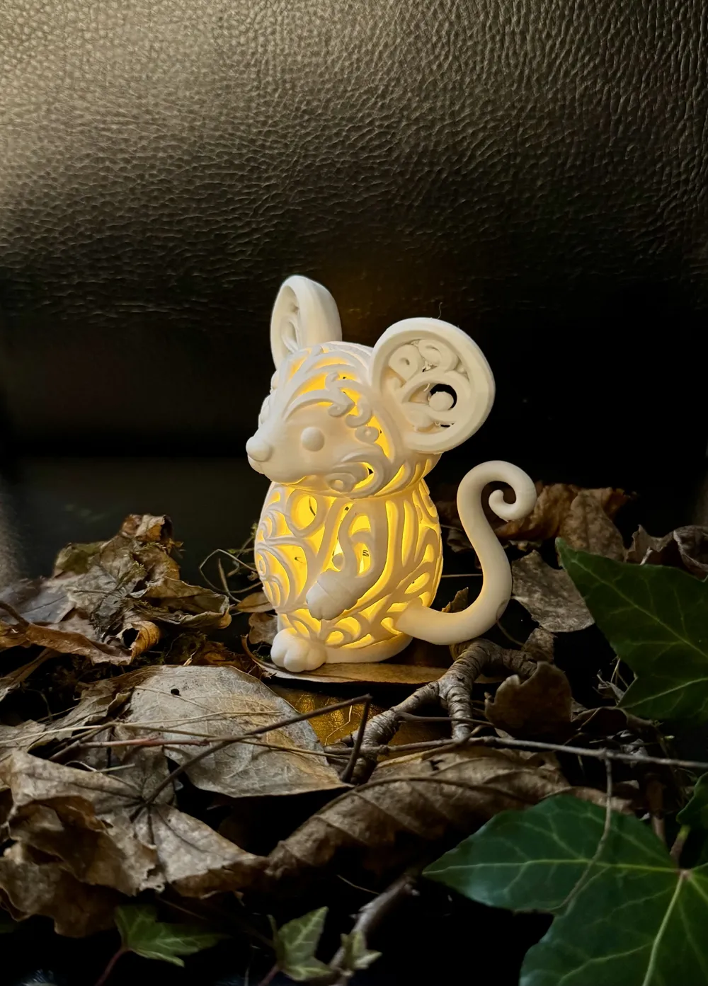 Mouse in Ornament Style for LED Tealight - Free 3D Print Model - MakerWorld