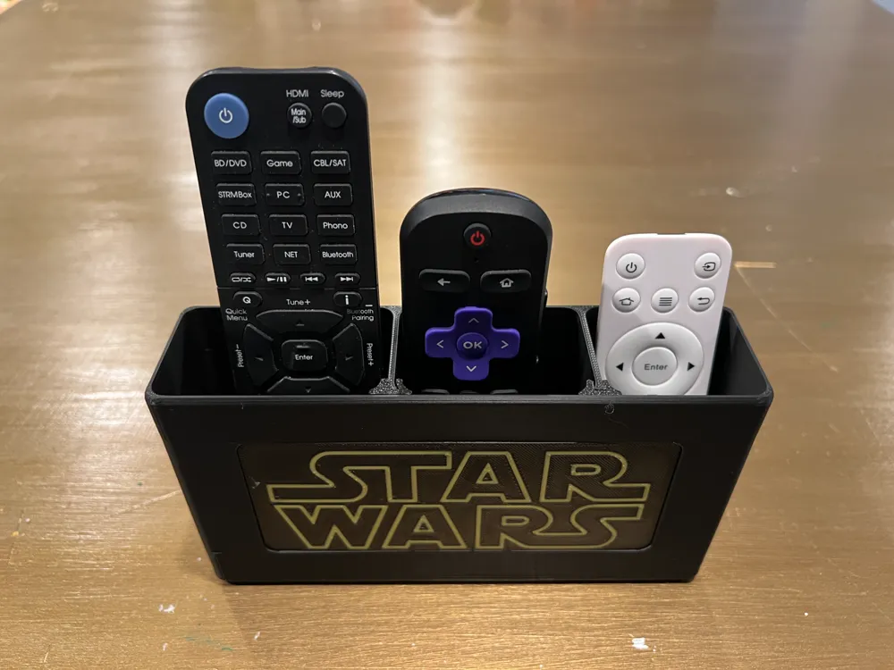Customizable Remote Control Holder - Free 3D Print Model - MakerWorld