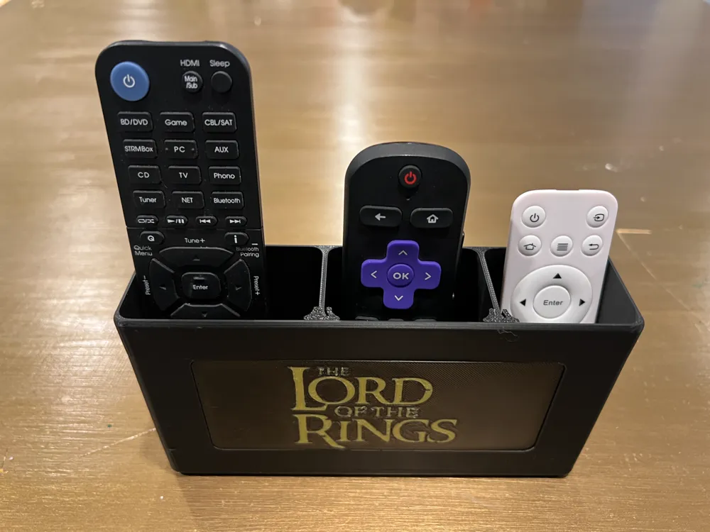 Customizable Remote Control Holder - Free 3D Print Model - MakerWorld