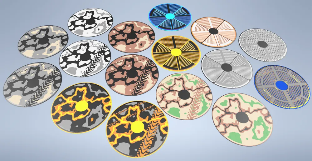 Wargame Tools - Deployment and Objective Markers - Free 3D Print Model ...