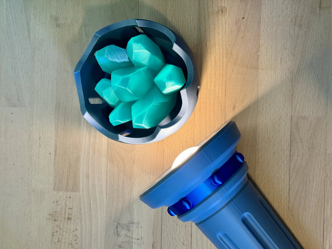 Ocean Wave Crystal Torch Lamp Remote LED Puck - Free 3D Print Model ...