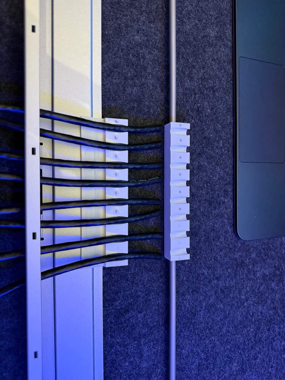 Open Cable Combs for Unifi Keystone Patch Panel - Free 3D Print Model ...