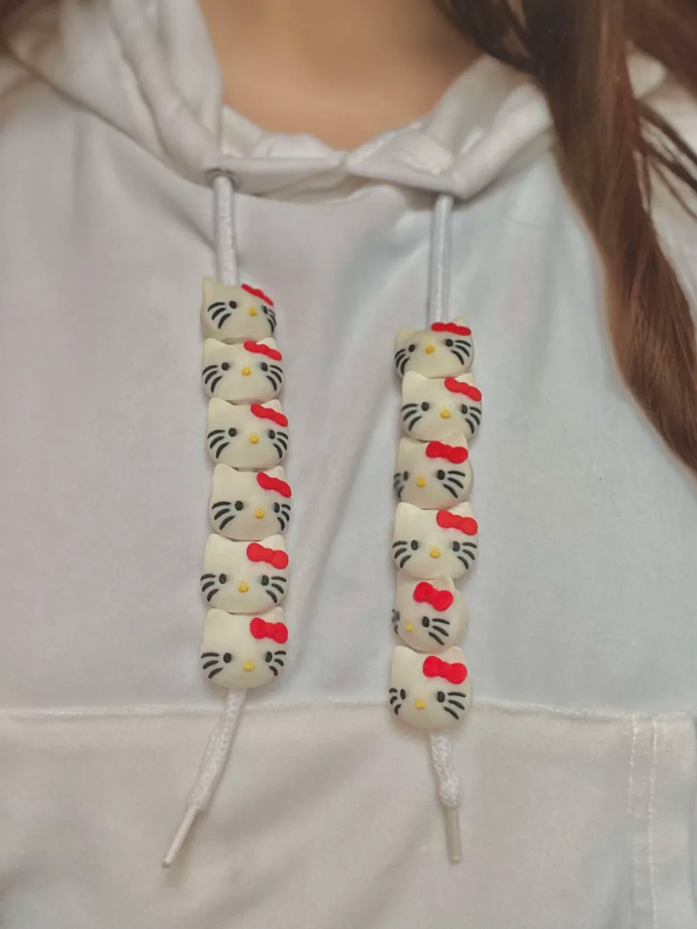 Hello Kitty Drawstring Aglet Charm Accessory by 3DNickNacs - MakerWorld