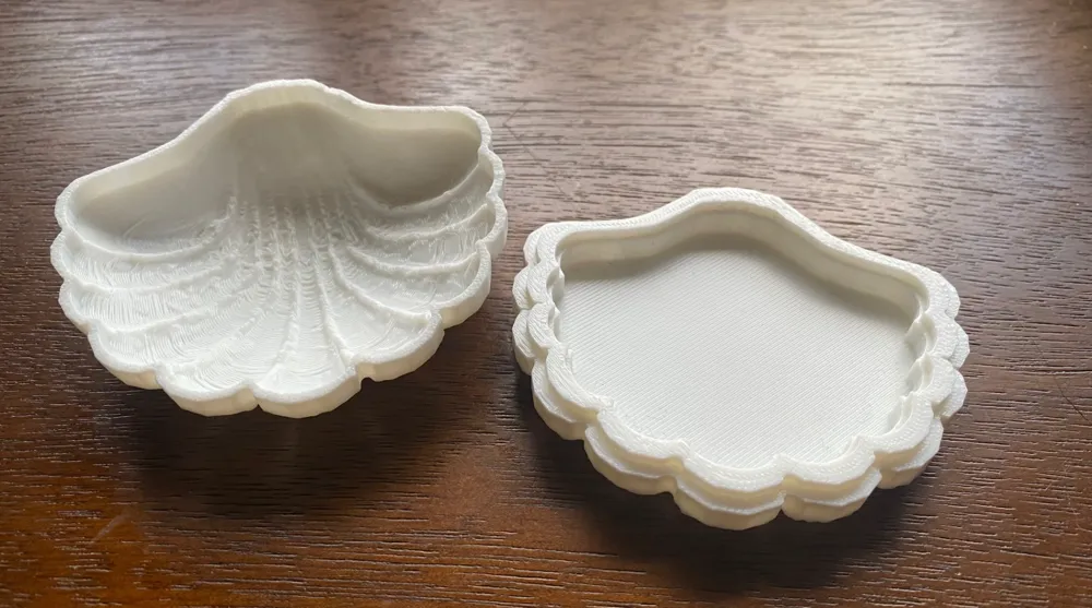 Shell Box Natural Texture Jewelry Box by kaitlynrael04 - MakerWorld