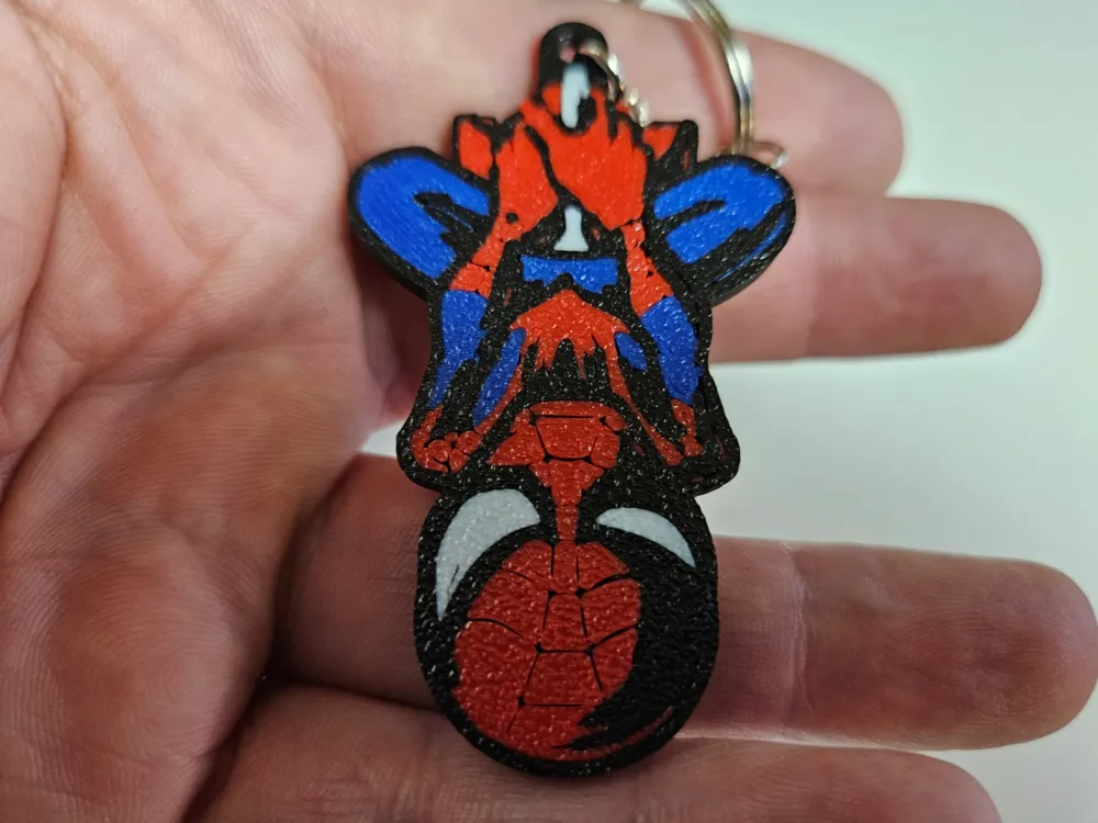 Hanging Spiderman Keychain by Derek MakerWorld: Download Free 3D Models